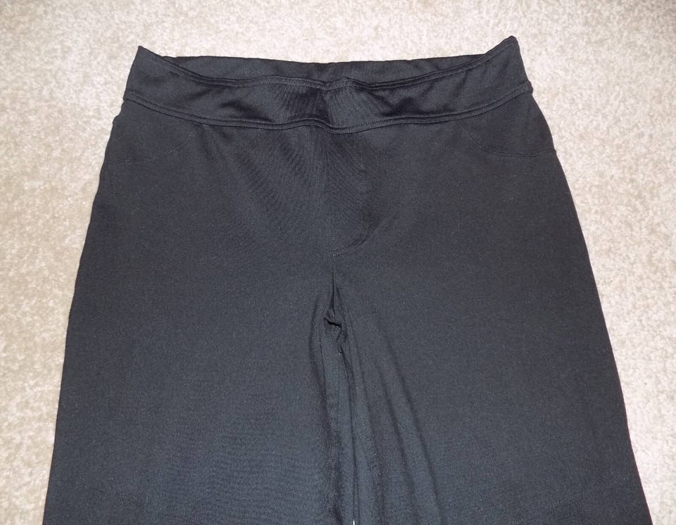 Women's Unbranded Black Stretch Yoga Workout Casual Pants Size XL Runs ...