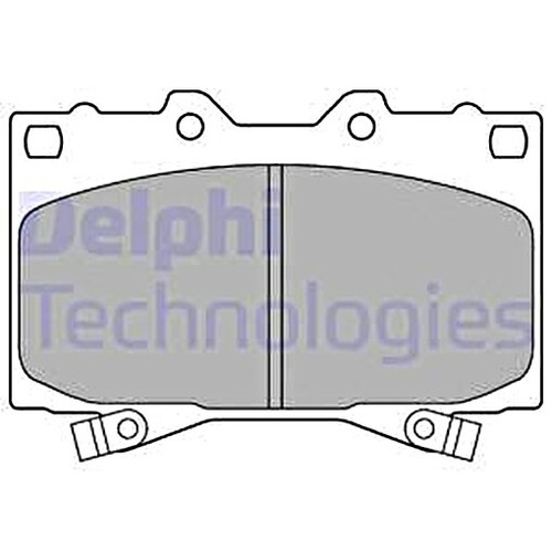 DELPHI Disc Brake Pad Set For TOYOTA Land Cruiser 100 90 98-07 04465 ...