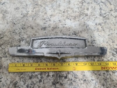 OEM Pontiac 1950 Hood Ornament Trim Chieftain Silver Streak Emblem ...