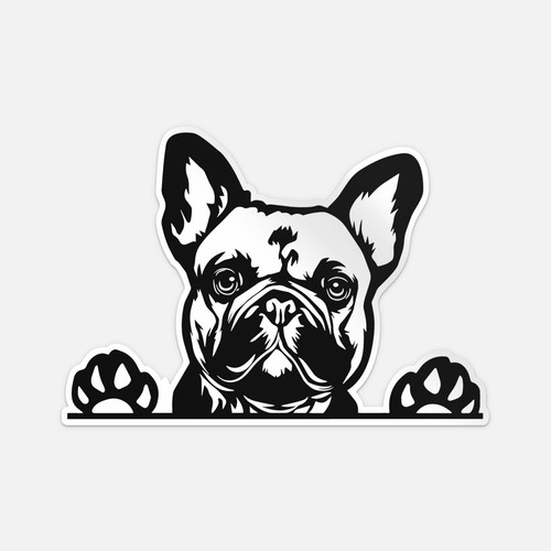 French Bulldog Sticker Vinyl Car Bumper Decal | eBay