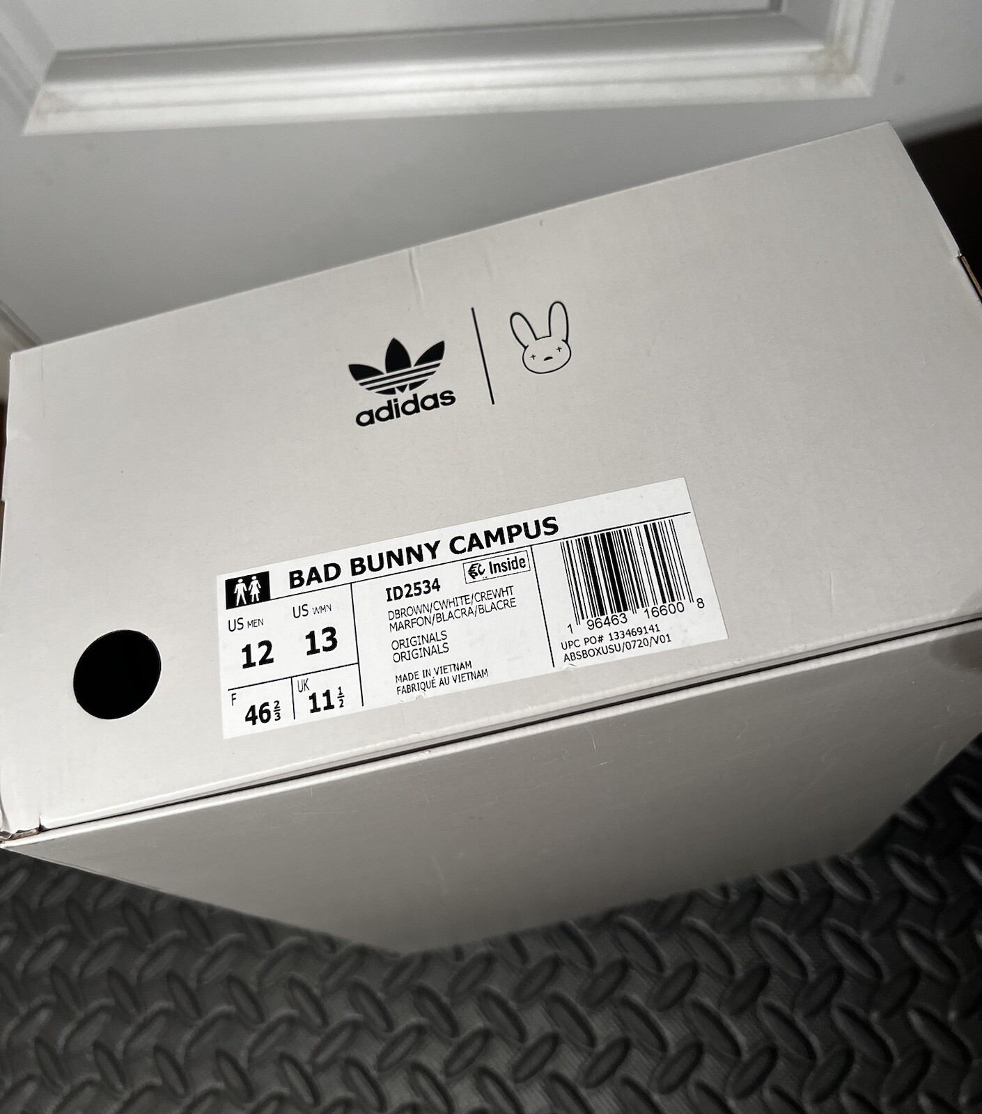 NEW Adidas Originals x Bad Bunny Campus size 12 Dark Brown Men's Shoes ...