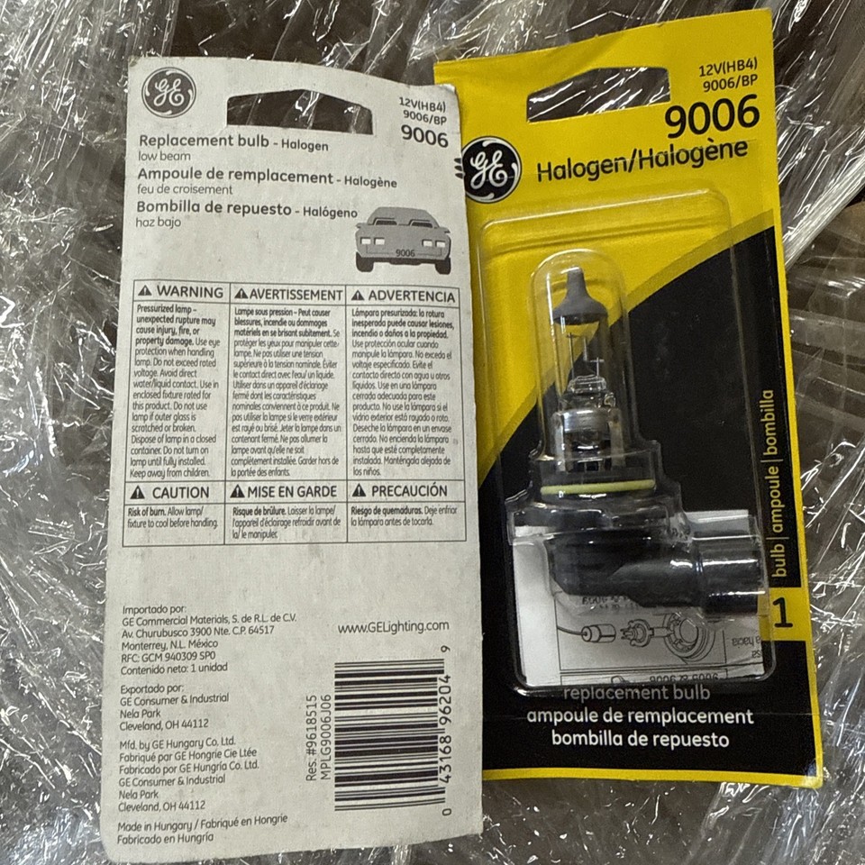 2-PK! GE OEM Genuine General Electric 9006/BP Halogen Replacement Bulb ...