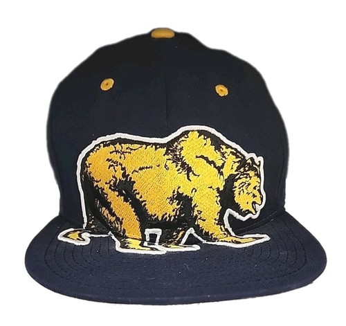 California Golden Bear Hat Cap Blue Gold Snapback Vtg 1993 Zypher The ...