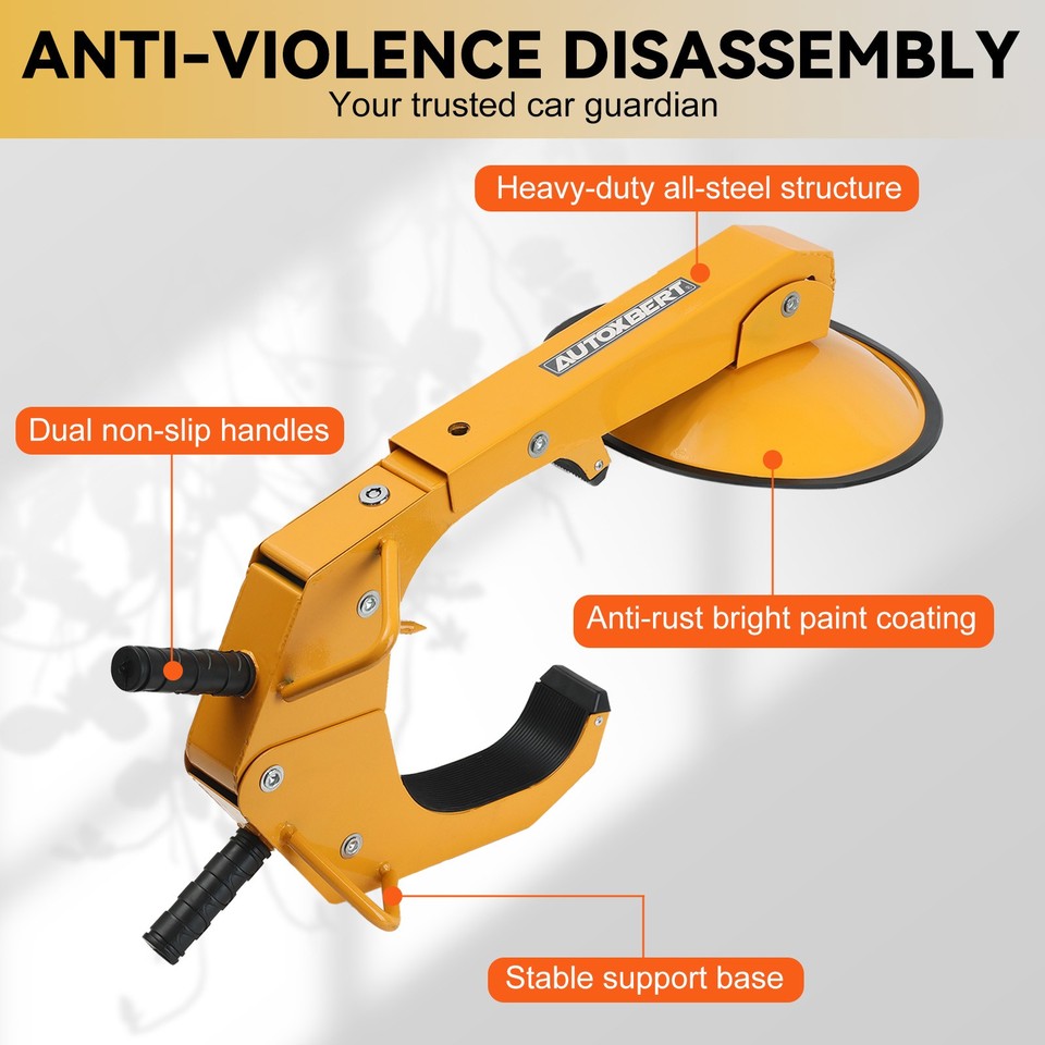 Wheel Lock Clamp Boot Heavy Duty Trailer Steel Car Truck Anti-Theft ...
