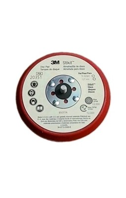 3M Stikit Low Profile Disc Pad p/n: 20351, 5" X 3/8" X 5/16-24 Thread ...