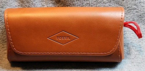 Fossil Glasses Sunglass Case Brown Magnetic Closure | eBay