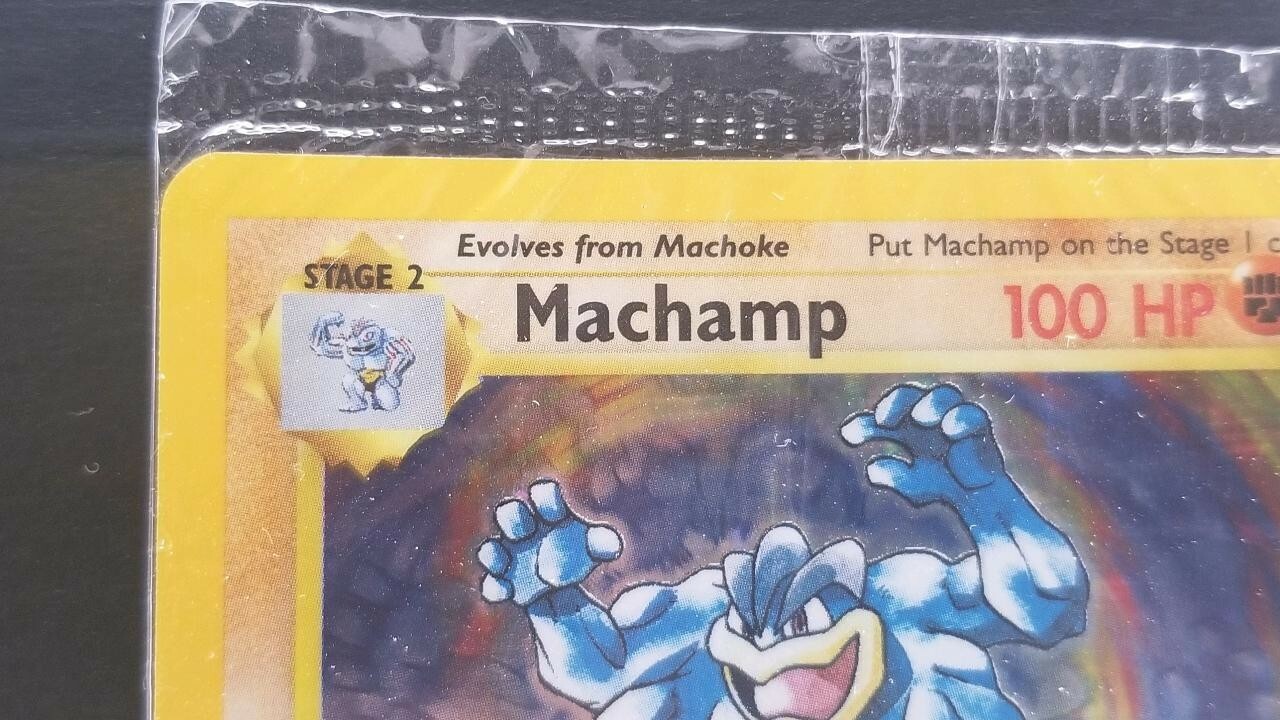 MACHAMP POKEMON Card FACTORY SEALED 1st Edition 1999 Mint Condition ...