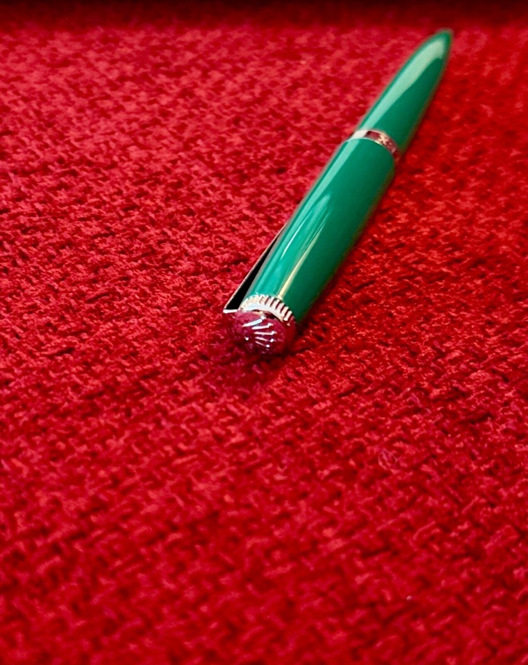 Rolex Emerald Green Twist Ballpoint Pen + Pen Pouch | Promotion VIP Gift | eBay