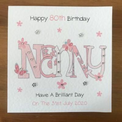 Handmade Personalised Birthday Card NAN/NANNA/GRANDMA/NANNY ...