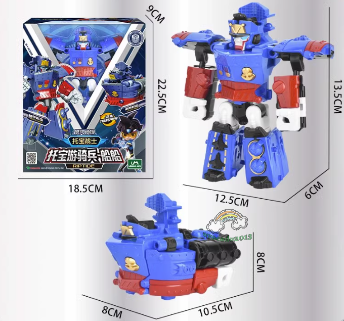 Tobot Ⅳ Riptide Boat Transforming Robot Vehicle Action Figure Toy 5.3in ...
