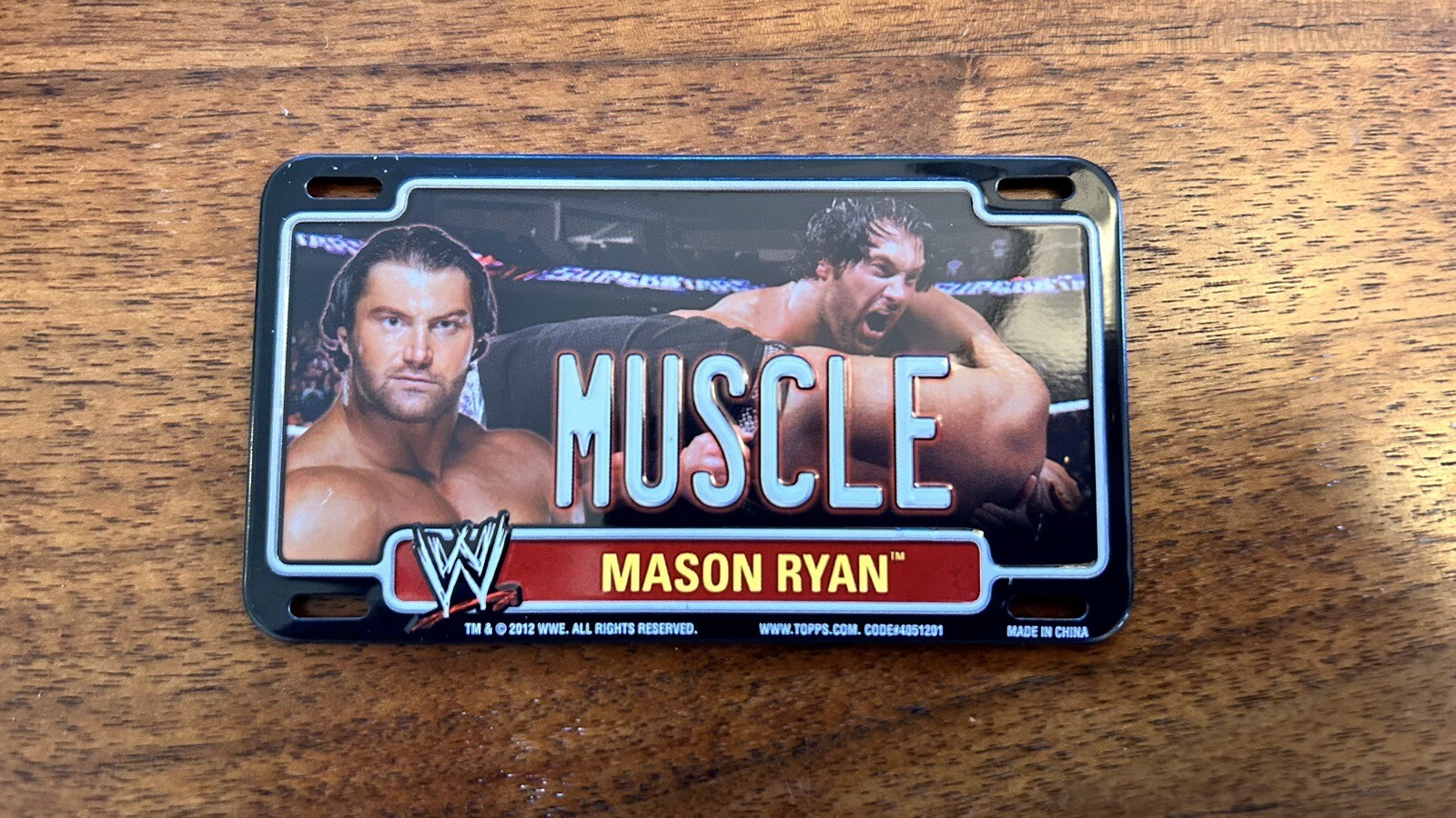Mason Ryan WWE Power Plates Wrestling Mini License Name Plate “Muscle ...