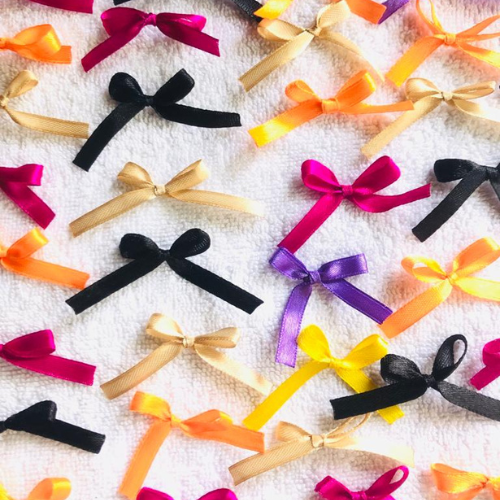 3cm Mix Colour Satin Mini Ribbon Bows Crafts Wedding Cards Sewing, Gift ...