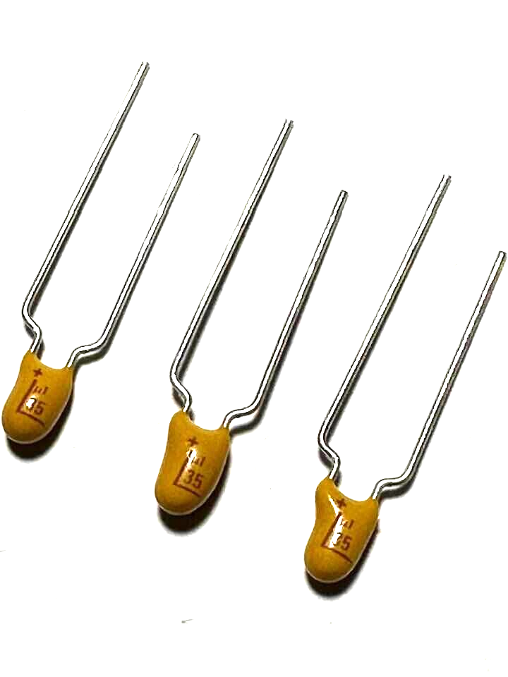 25Pcs - .1uF @ 35V SOLID TANTALUM RESIN DIPPED - AVX TAP SERIES ...