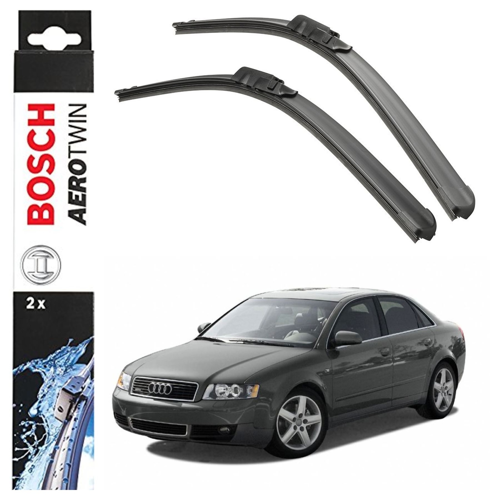 Bosch Aerotwin Front Wiper Blades Set fits Audi A4 11.03-12.04 A016S ...