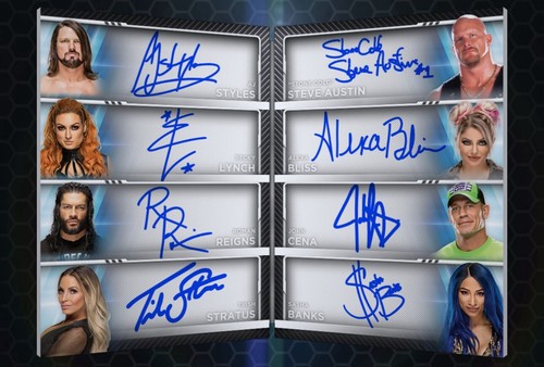 DIGITAL Topps Slam WWE 2020 Booklet - Bliss, Austin, Cena, Flair, Banks ...