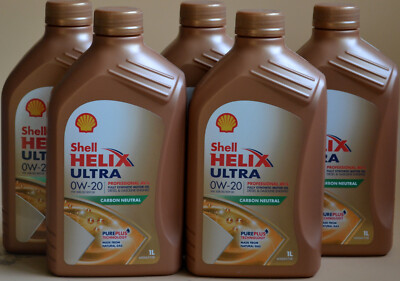 5x1 Liter Shell Motoröl Helix Ultra Professional AV-L 0W20 VW 50800 ...