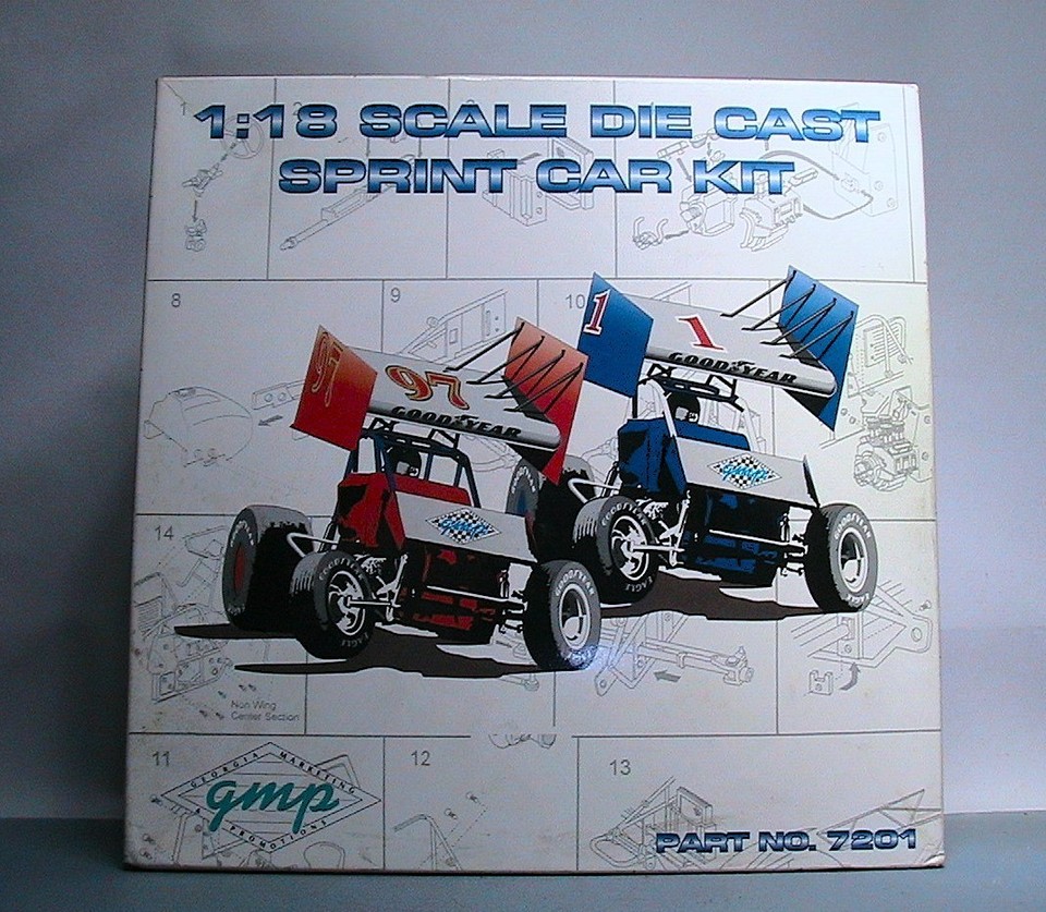 Leftover parts from a GMP 1/18 Scale Die Cast Sprint Car Kit Part #7201 ...