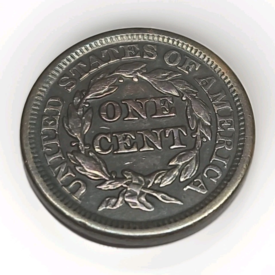 1846 Large Cent Braided Hair USA Coin | eBay