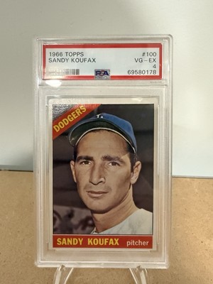 1966 Topps Set-Break #100 Sandy Koufax PSA 4 VG-EX | eBay