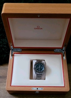 Omega Watch Box With Speedmaster style Dress Watch PLEASE READ ...