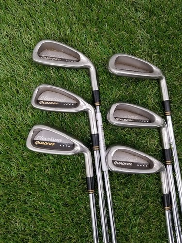 1999 CLEVELAND QUADPRO IRON SET 3I-PW 9 (NO 5I,7I) REG DYNGOLD ...
