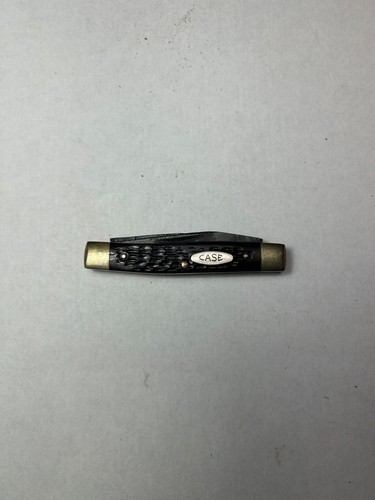 VINTAGE CASE XX USA 1 DOT 1979 JIGGED BROWN DELRIN KNIFE 62033 | eBay