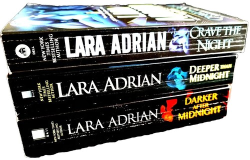 Midnight Breed Series Paperback Book Paranormal Romance Lara Adrian Lot ...