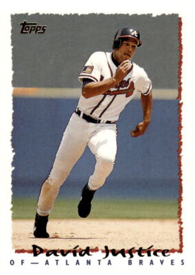 1995 Topps #620 David Justice | eBay