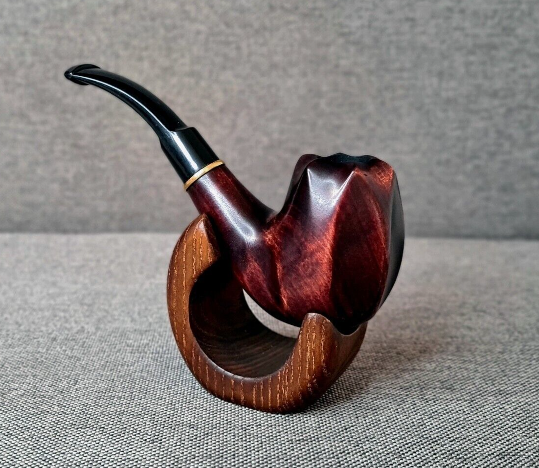 smoking tobacco wooden ukrainian handmade pipe gift for him pipes 9 mm ...