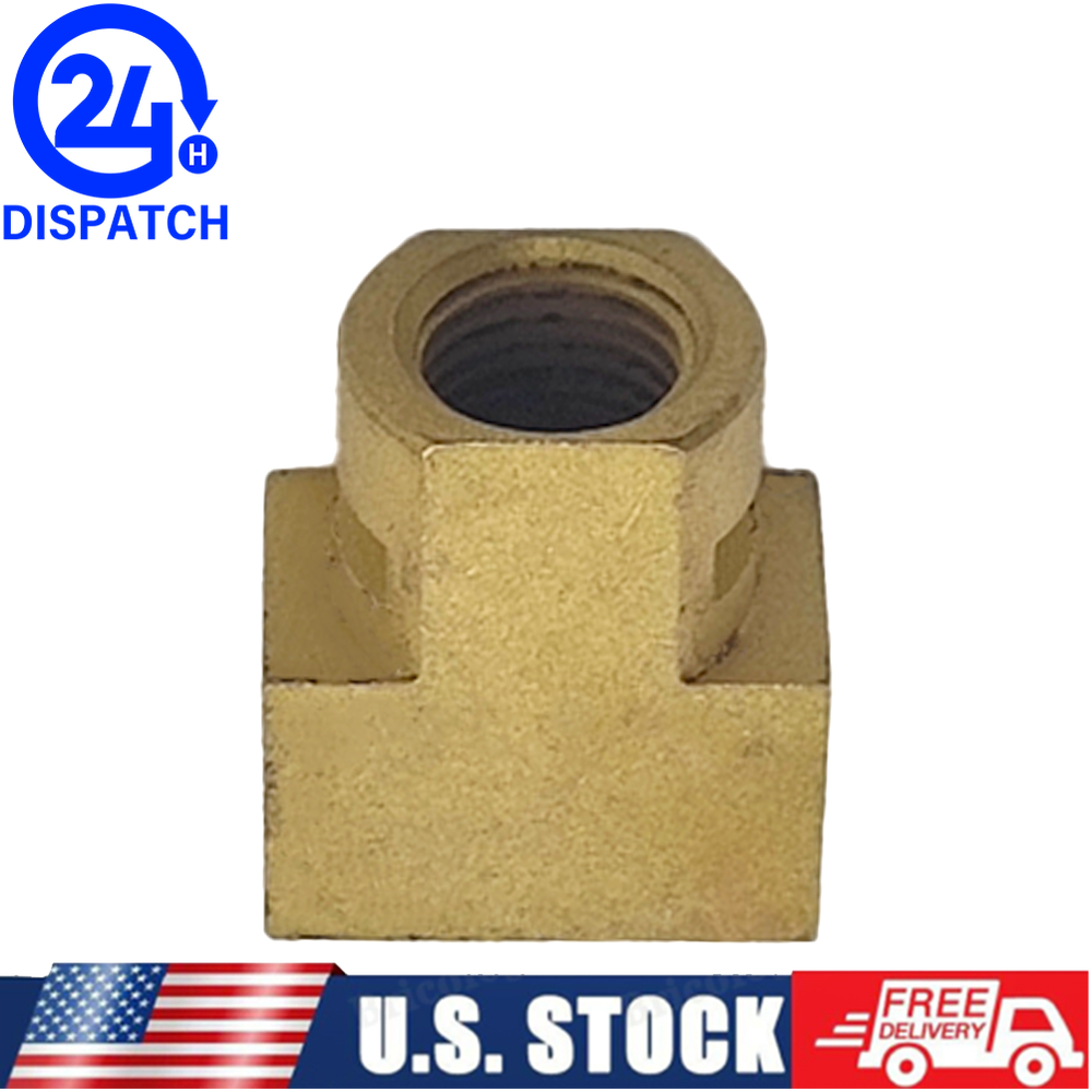 1964-70 Rear Flex Brake Line Hose Brass Tee Block With W Slot Axle End ...