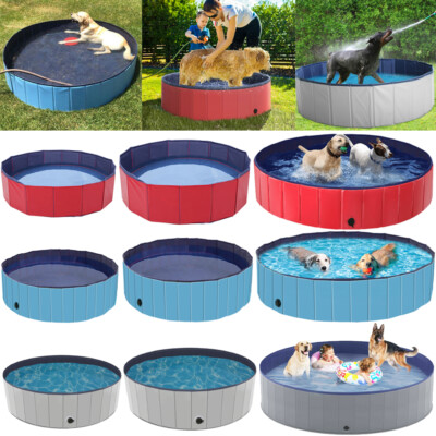 Large Dog Swimming Pool Pet Bathtub Puppy Foldable Animal Sturdy ...