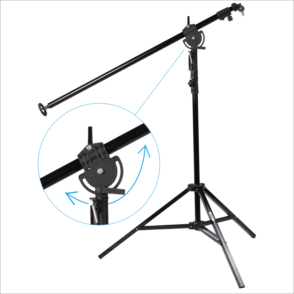 8' Ultra Heavy Duty Boom with 7' Stand - Mechanical Gear to Adjust ...