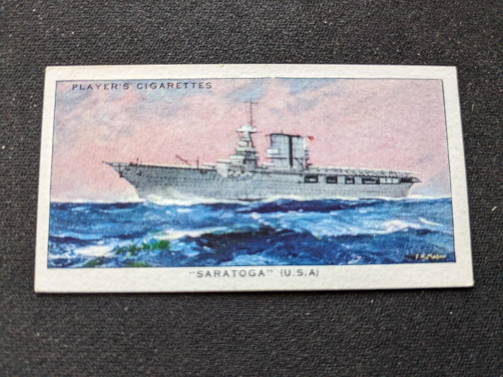 1939 Player Modern Naval Craft Card # 48 "Saratoga" (EX) | eBay