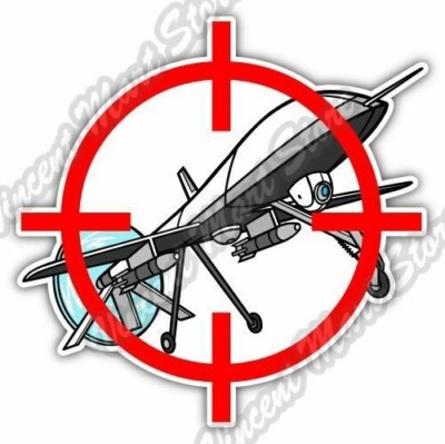 No Drone Fly Zone Sign Aircraft Air Force Car Bumper Vinyl Sticker ...