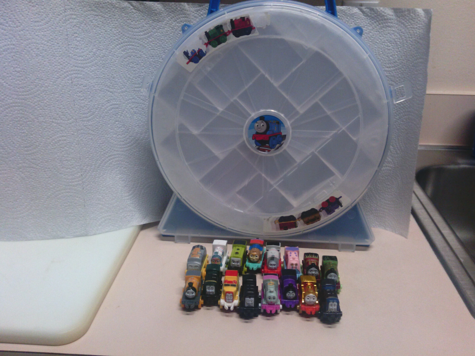 Thomas and Friends Minis Train Case Lot of 16 James Emily SpongeBob ...