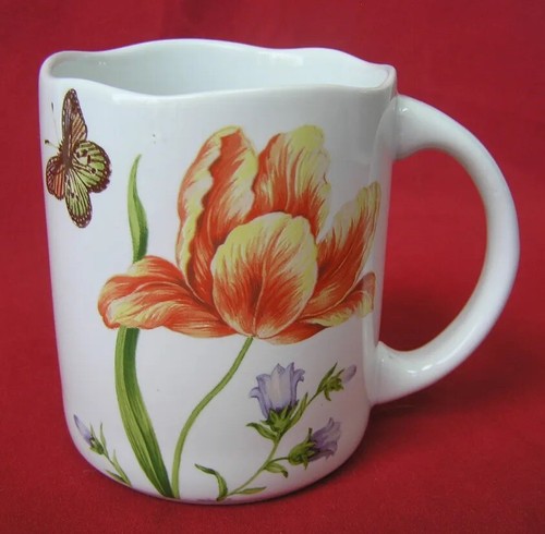 222 FIFTH Vivaldi Fine China Porcelain Fine Mug, Cup 3 7/8"Ht by 3 2/8 ...