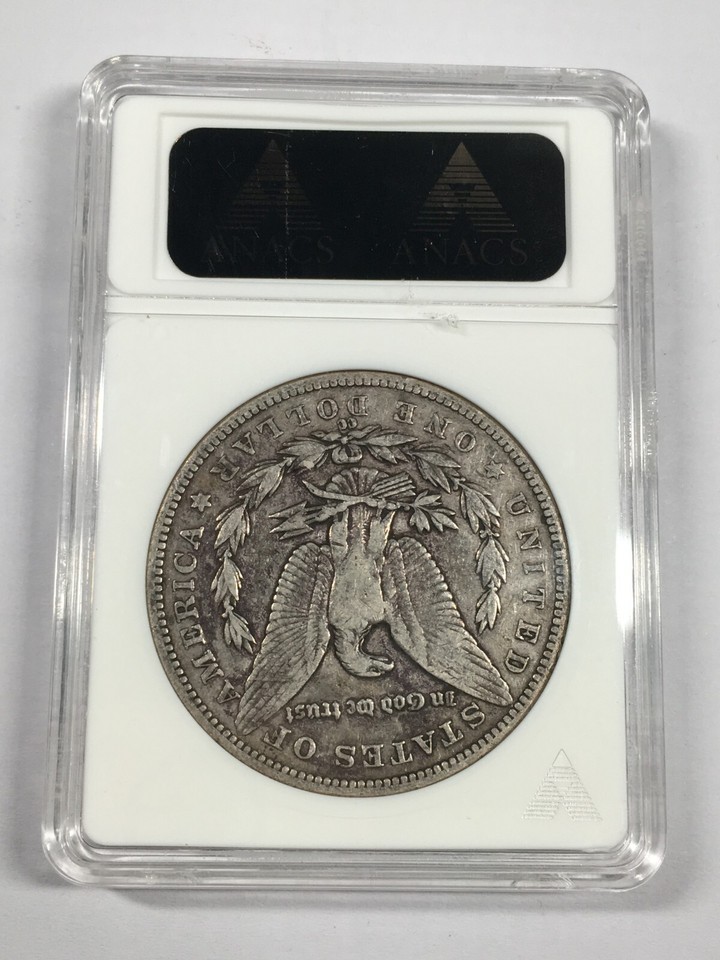 1879-CC CLEAR CC MORGAN SILVER DOLLAR ANACS OLD SOAP BOX STYLE VF30 ...