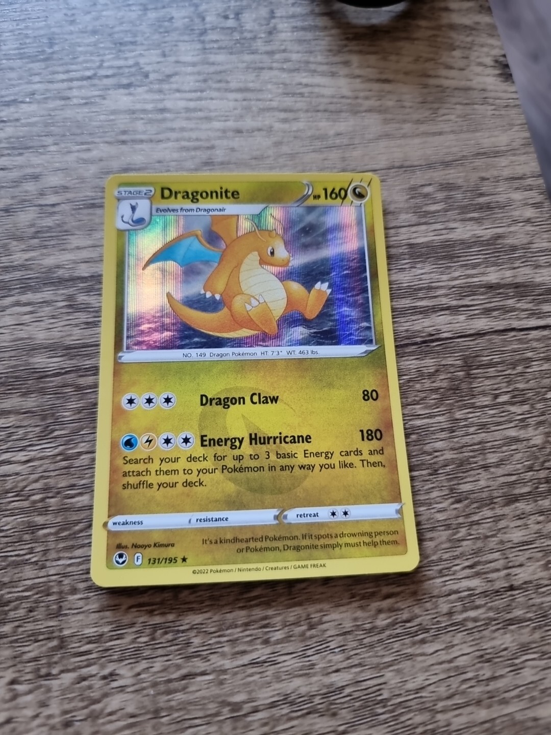 Pokémon TCG Dragonite Silver Tempest 131/195 Holo Holo Rare for sale ...