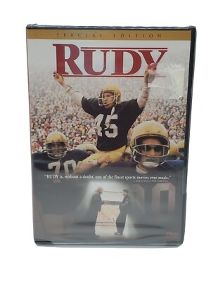 New Rudy DVD Special Edition Sean Astin True Story Notre Dame Football ...