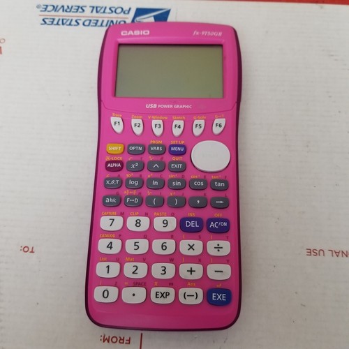Casio FX-9750GII Graphing Calculator Pink Tested Works - Missing Cover ...