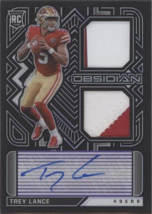 2021 Panini Obsidian - Rookie Jersey Ink Trey Lance #RJI-TRL Electric ...