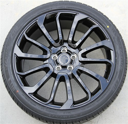 SET(4) 22" 22X9.5 BLACK WHEELS & TIRES PKG FIT RANGE ROVER SPORT ...