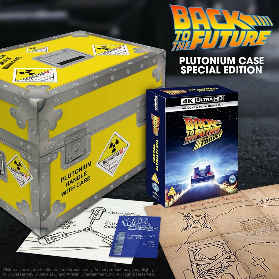 Back To The Future Trilogy 4K UHD Plutonium Case Collector’s Box Set ...