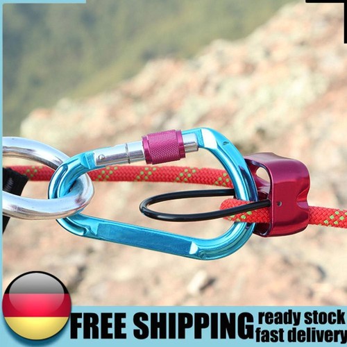 Hiking Descent Device ATC Belay Rappel 25KN Outdoor Rock Climbing ...
