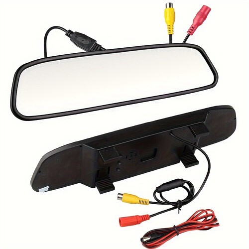 4.3"Monitor Wireless Backup Camera Rear View Mirror Camera Night Vision ...