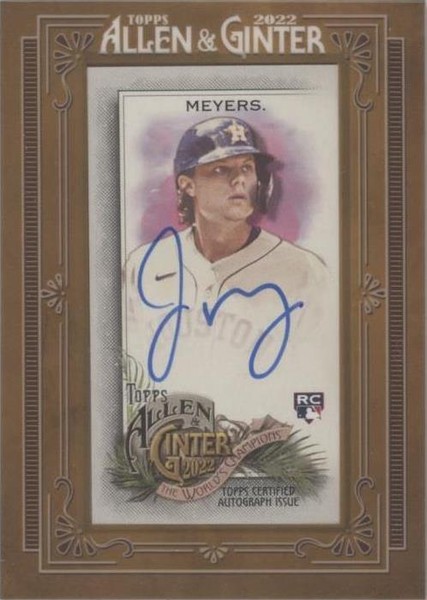 2022 Topps Allen & Ginter - Framed Mini Autographs #MA-JM Jake Meyers ...