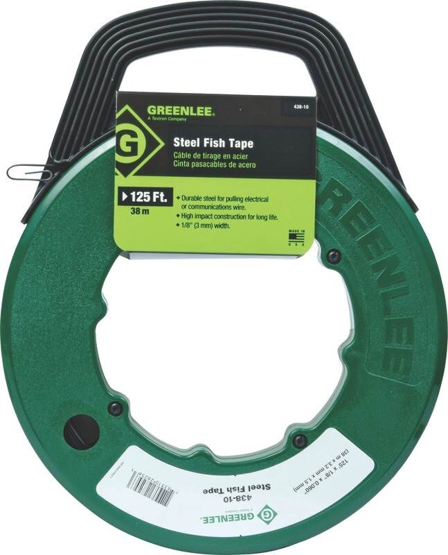 Greenlee 438 - 2 X 25ft Steel Fish Tape With Case EXC Cond for sale ...