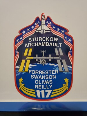 NASA STS-117 Sturckow Archambault Space Shuttle Printed Decal/Patch ...