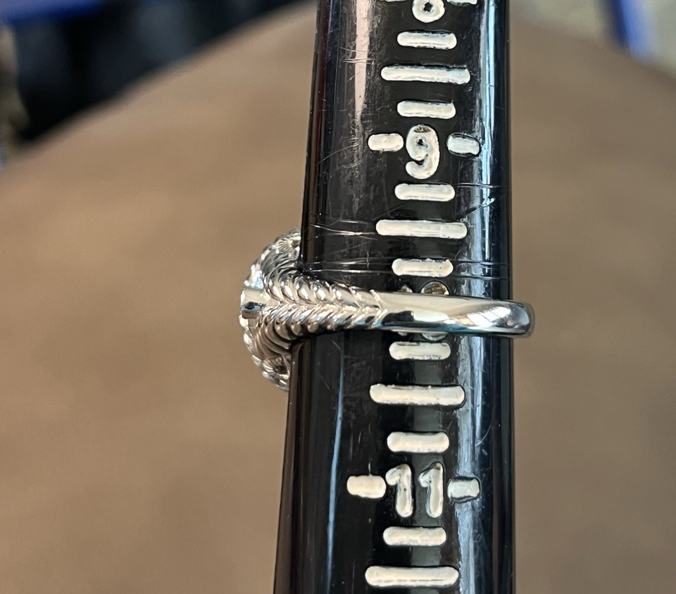 Judith Ripka Sterling Silver Mabe Pearl, Sapphire ring with blue topaz ...