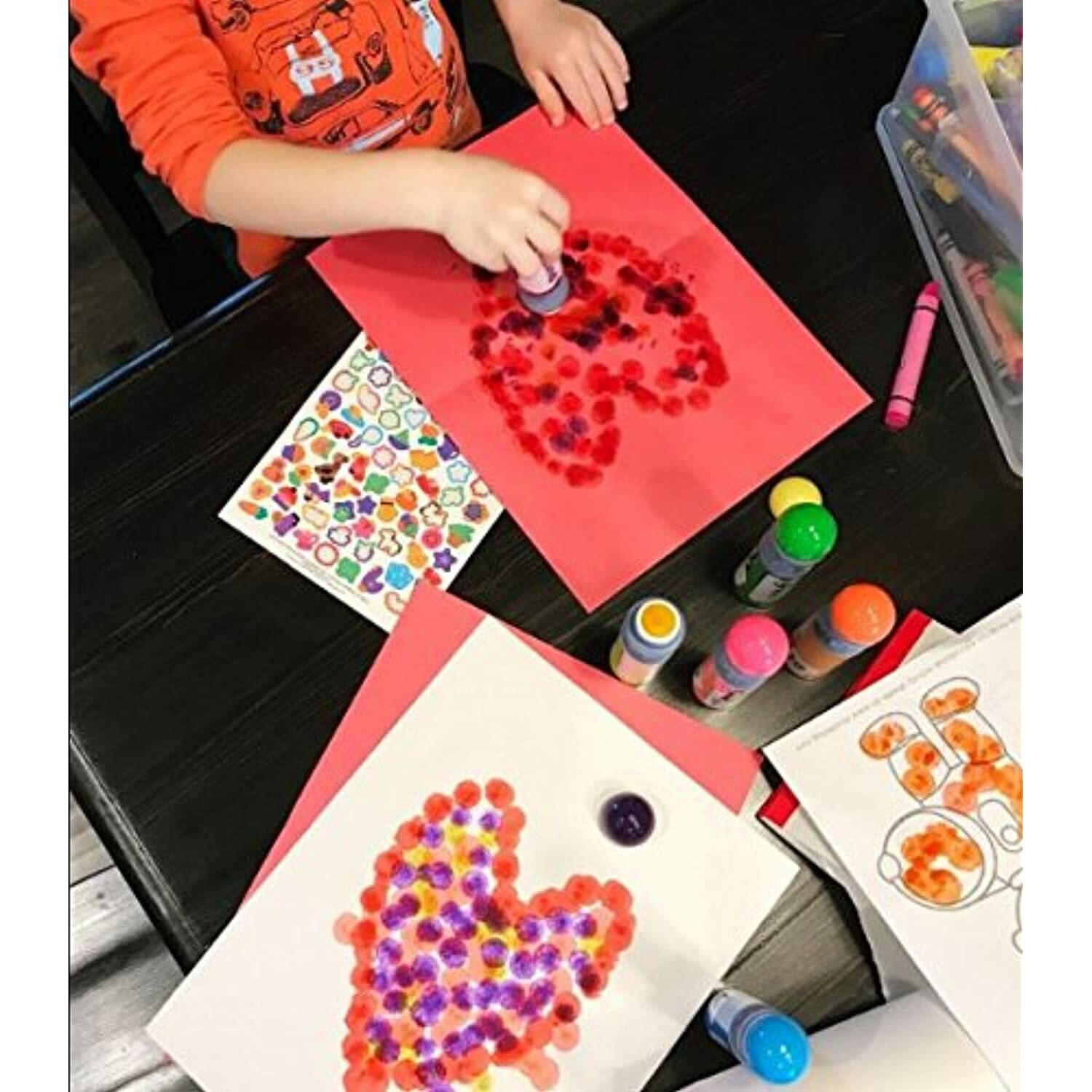 DAB and Dot Markers Set of 8 Washable Paint Preschool Fun Shimmer Art ...